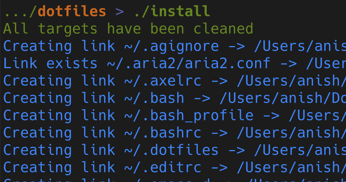 Managing Your Dotfiles
